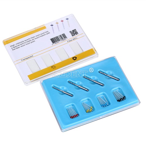 5 Kits AAA Dental Fiber Posts Resin High-intensity Screw Thread Glass 4 ...