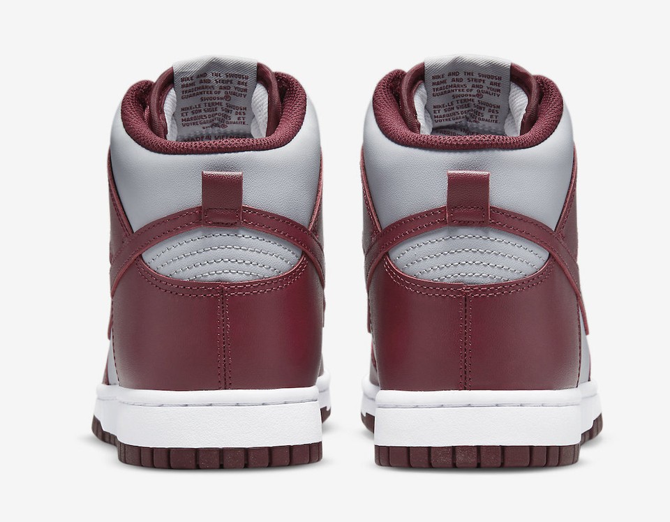Nike Dunk High Retro Dark Beetroot Maroon Red Grey DD1399-600 Men's Hi ...