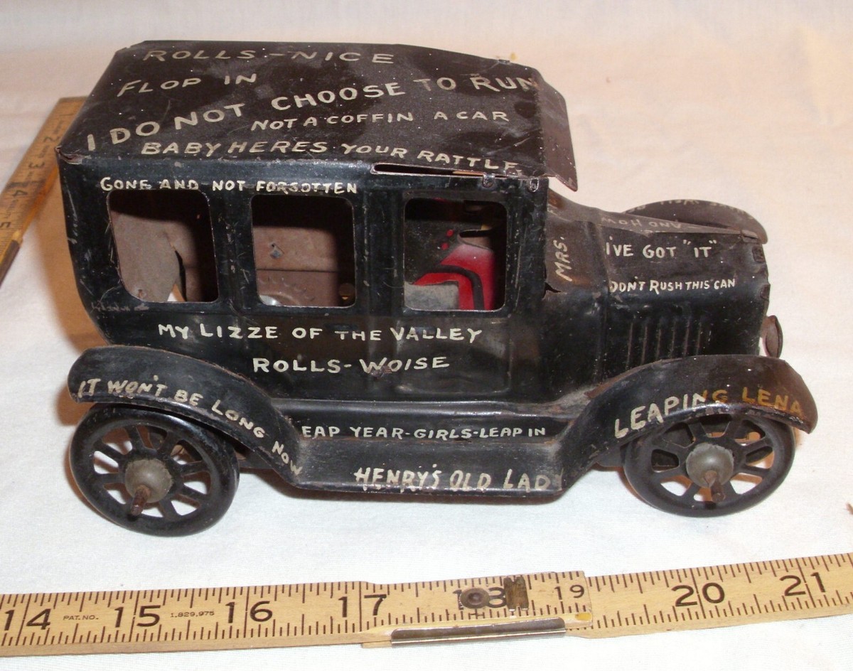MARX LEAPING LENA TIN LIZZIE CAR TIN WIND UP TOY 1930s | eBay