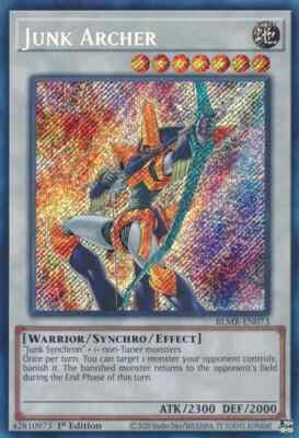 YUGIOH 1ST ED BLMR-EN073 Junk Archer Secret Rare Près Du Neuf (NM) | eBay