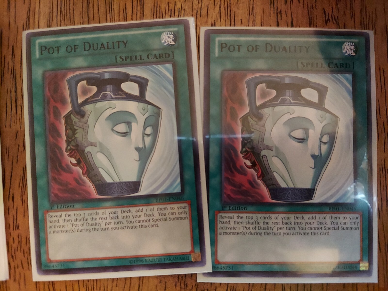 2x Yugioh Pot of Duality BP01-EN046 Rare 1st Edition | eBay