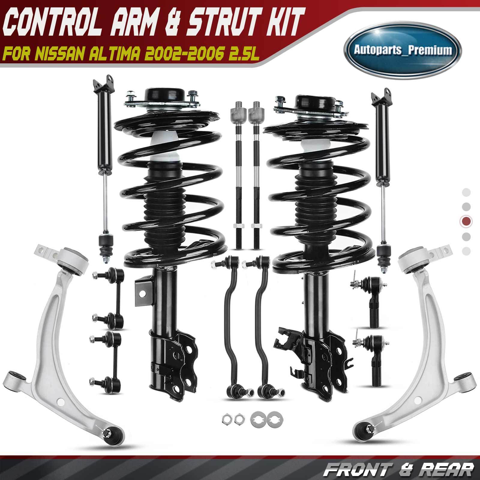 14x Complete Strut & Coil Spring Control Arm Kit for Nissan Altima 02 ...