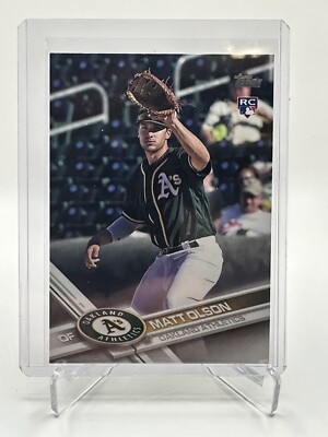 Matt Olson 2017 Topps Series 2 Rookie RC Card #476 Athletics | eBay