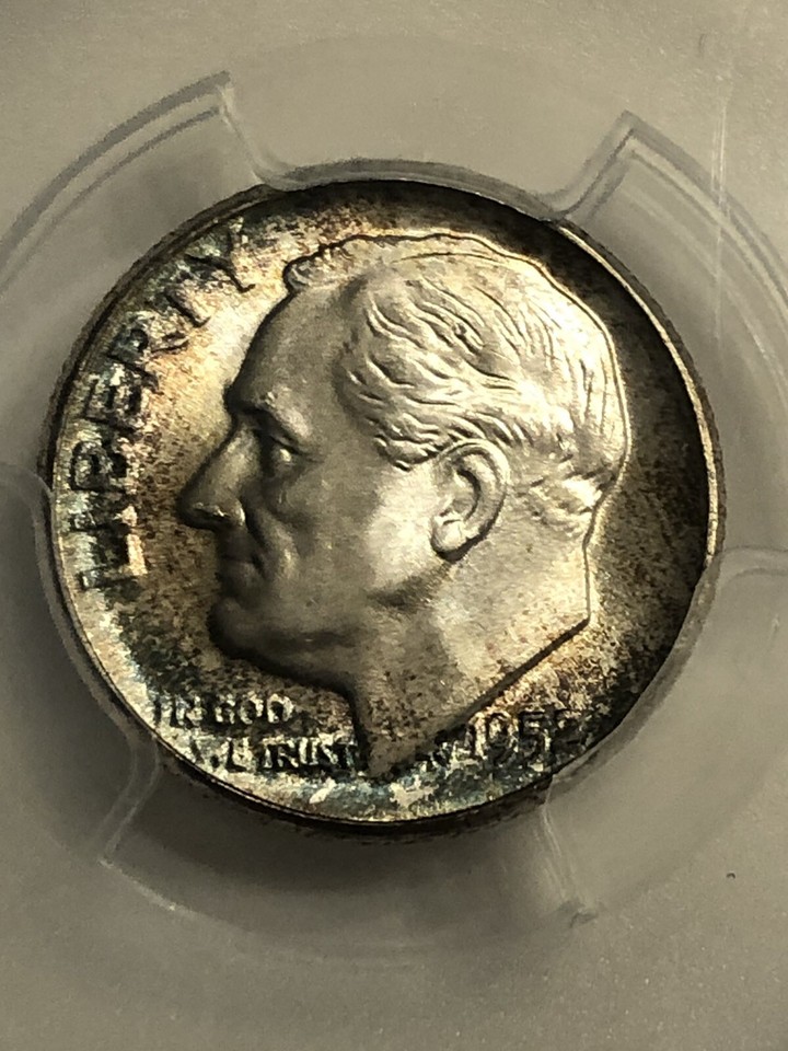 1952 Roosevelt Silver Dime Gem BU Uncirculatd PCGS MS66 Gorgeous Mint ...