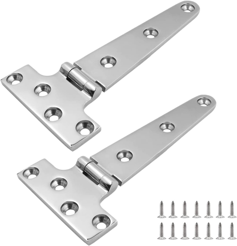 Of Stainless Steel 316 Heavy Duty Marine Grade T Hinge 4In,6In 8In Long Cast Str | eBay