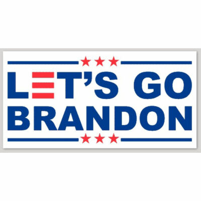 Let's Go Brandon Sticker Car Truck 3x6 Inch Bumper Vinyl Decal FJB | eBay