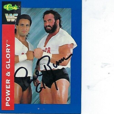 PAUL ROMA SIGNED 1991 CLASSIC WWE #82 - POWER & GLORY - WWE LEGEND | eBay