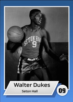 Custom Novelty Basketball Card Walter Dukes Seton Hall Blank Back | eBay