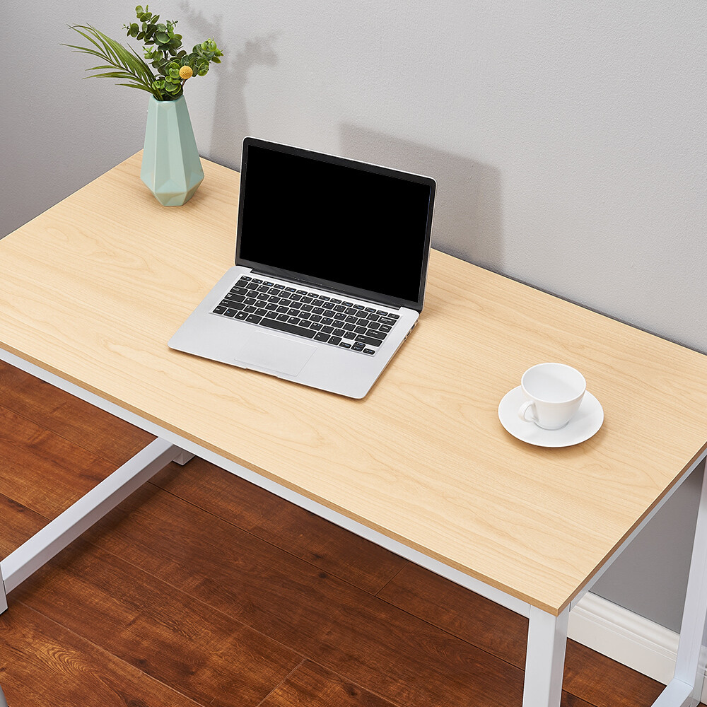 120cm Computer Desk Wooden Top Study Table Laptop Home Office PC | eBay