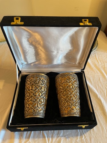 Gilt Silver repousse beakers, Greek | eBay