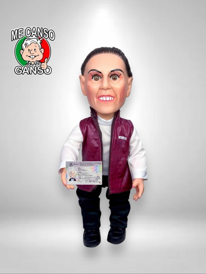 Sheinbaum Claudia doll 15" with sound Morena AMLO 4T president of ...