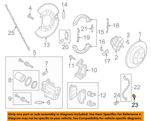 CHRYSLER OEM 09-23 300 Brake Components-Brake Hose Gasket 6502114 | eBay