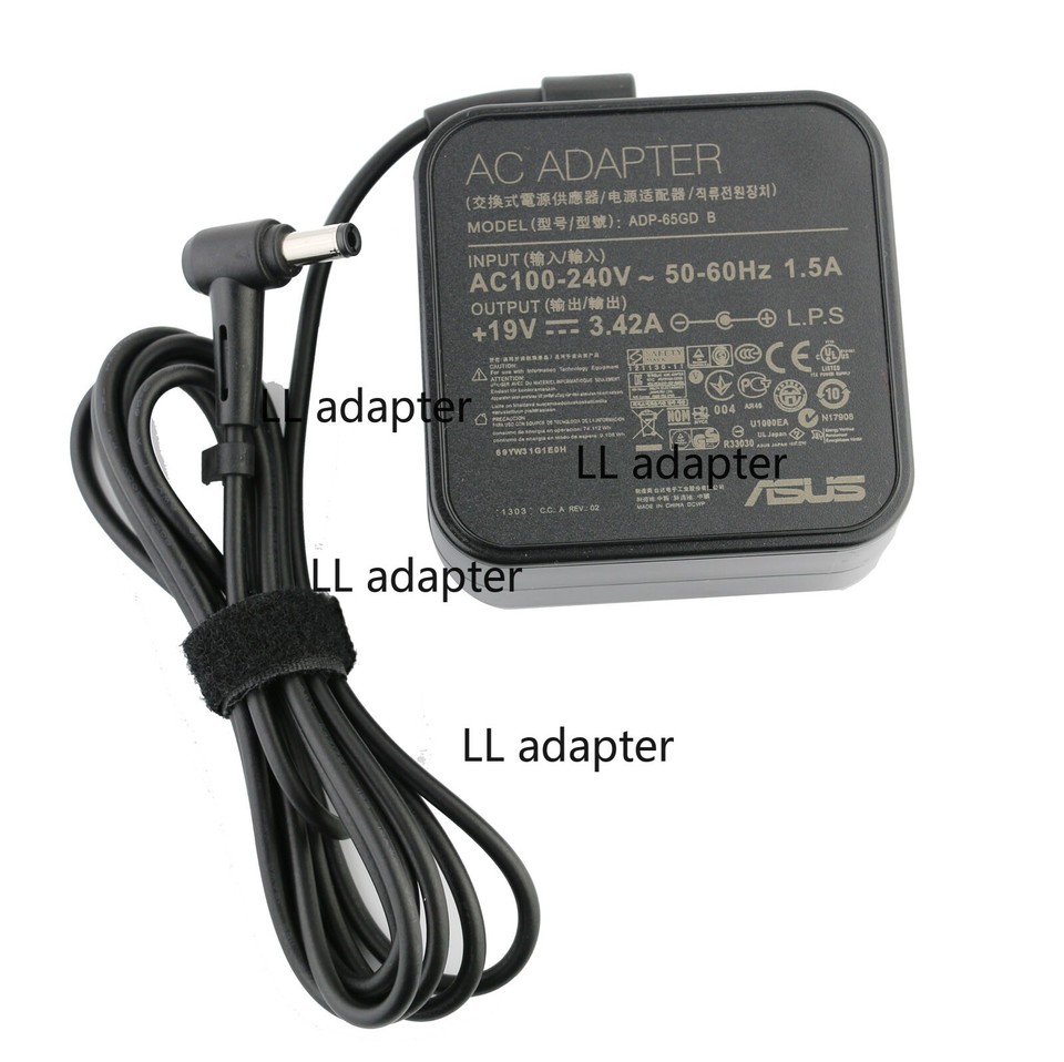 19V 3.42A 65W AC Power Adapter For ASUS TUF Gaming Monitor VG27AQ1A ...