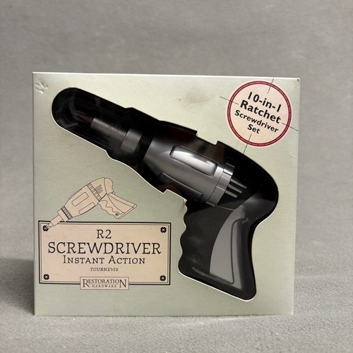 Restoration Hardware R2 10-in-1 Ratchet Screwdriver Set Silver | eBay