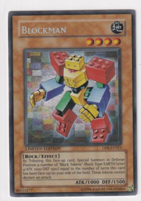 YUGIOH! BLOCKMAN - SECRET RARE LIMITED EDITION - DPK-ENSE1 LP+ | eBay