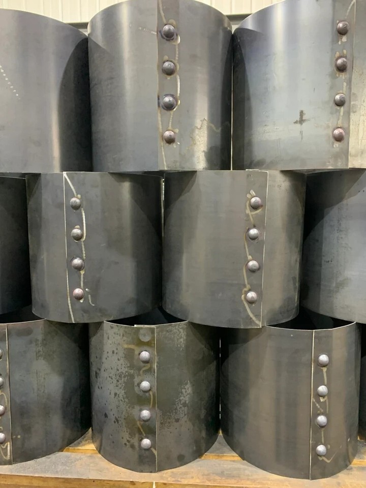 Reclaimed Railway Corten Steel Plant Pot With Solid Steel Rivets | eBay UK