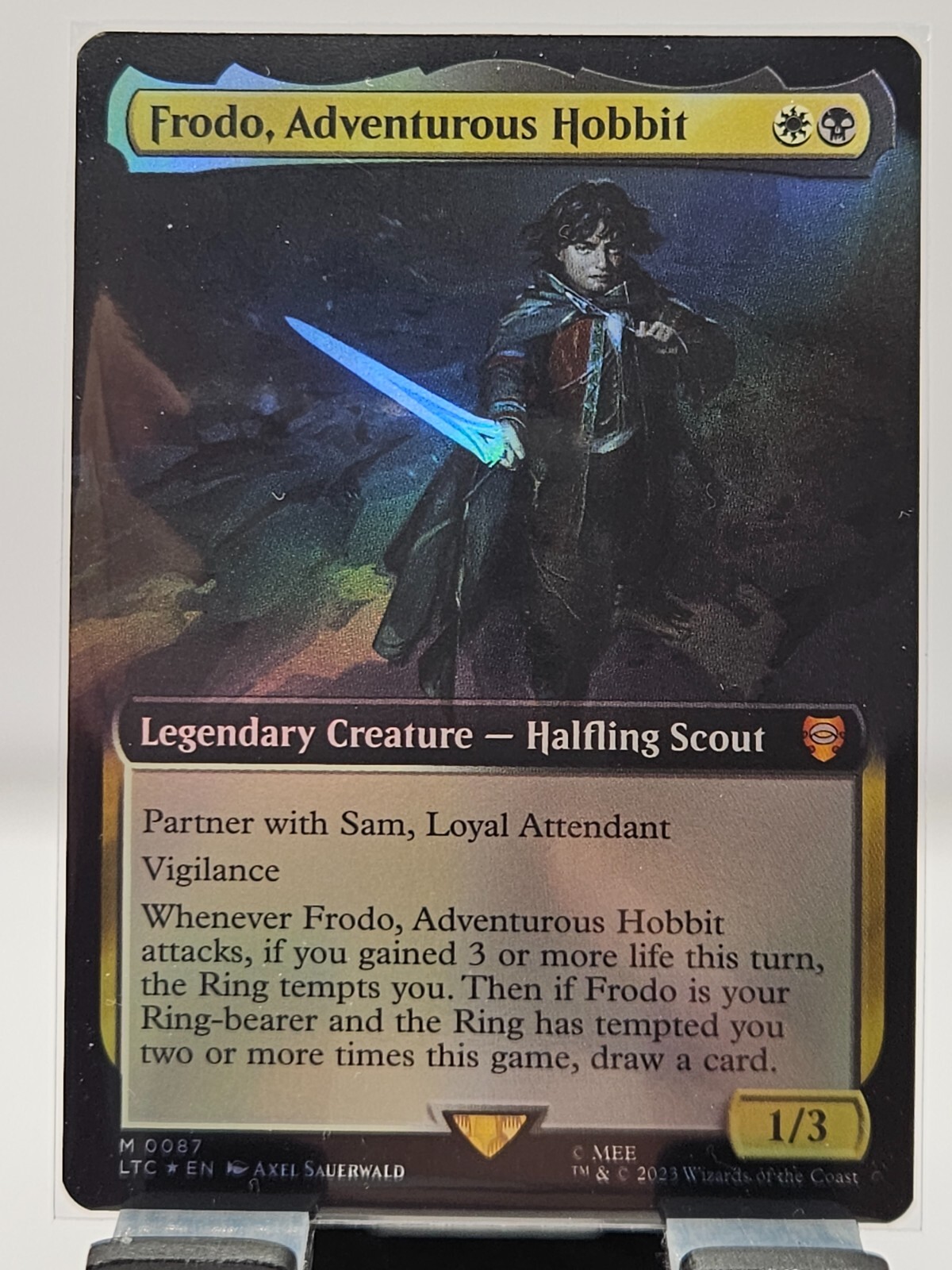 MTG Mint Singles - Frodo, Adventurous Hobbit | LTR | Foil | Extended ...