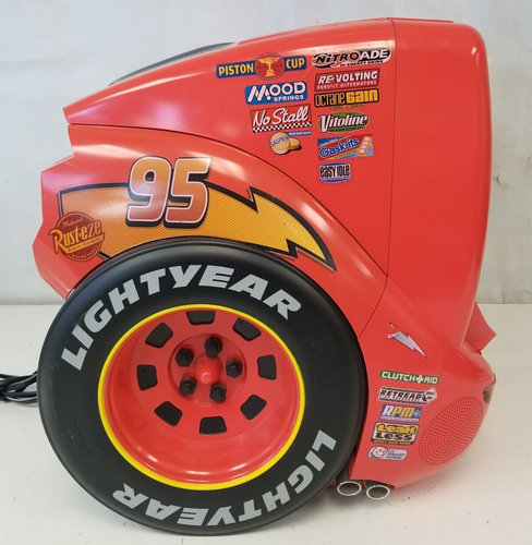 Disney Pixar Cars Lightning Mcqueen 13" CRT TV DVD Combo Television for ...