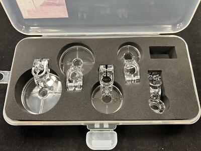 Clear Echo Foot Set of Sizes 3/8", 1/2", 5/8", 3/4", 7/8" without Shank ...