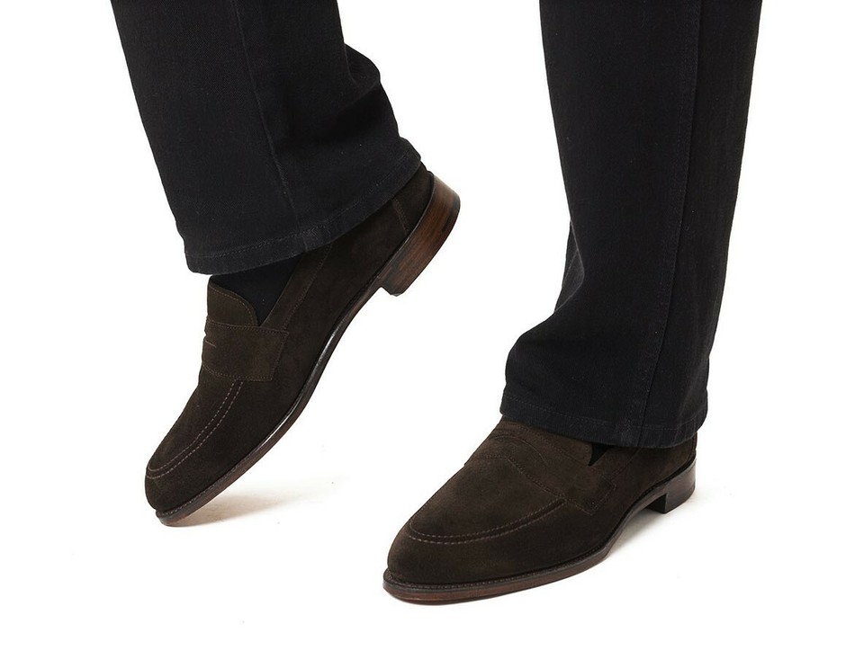 New Joseph Cheaney Charlie Custard Hadley Penny loafers UK 7.5 US 8.5 ...