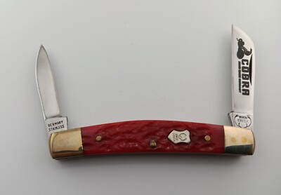 Vintage BUCK CREEK COBRA Solingen Two Blade Half Congress Pocket Knife ...