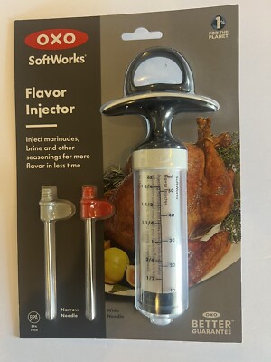 OXO SoftWorks Flavor Injector for Meat & Poultry BPA-Free Narrow & Wide ...
