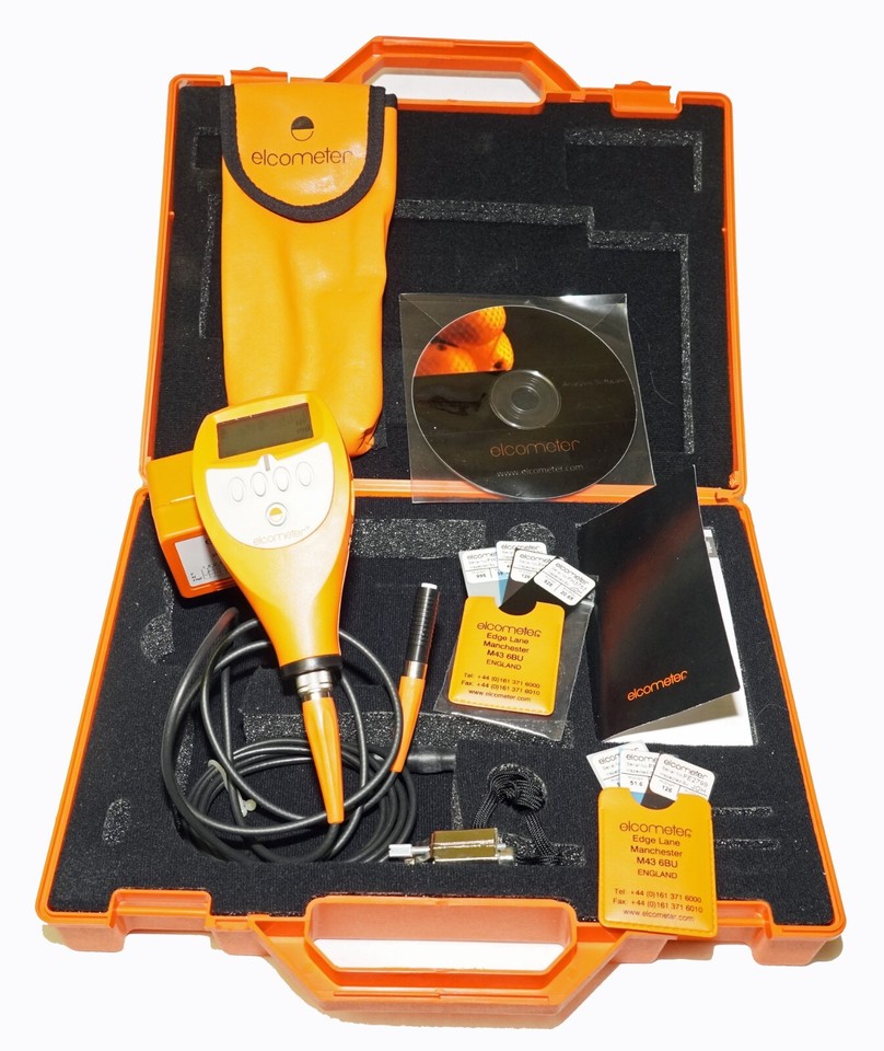 ELCOMETER 456 Coating Thickness Gauge Kit w Straight and PINIP Probes, Software | eBay