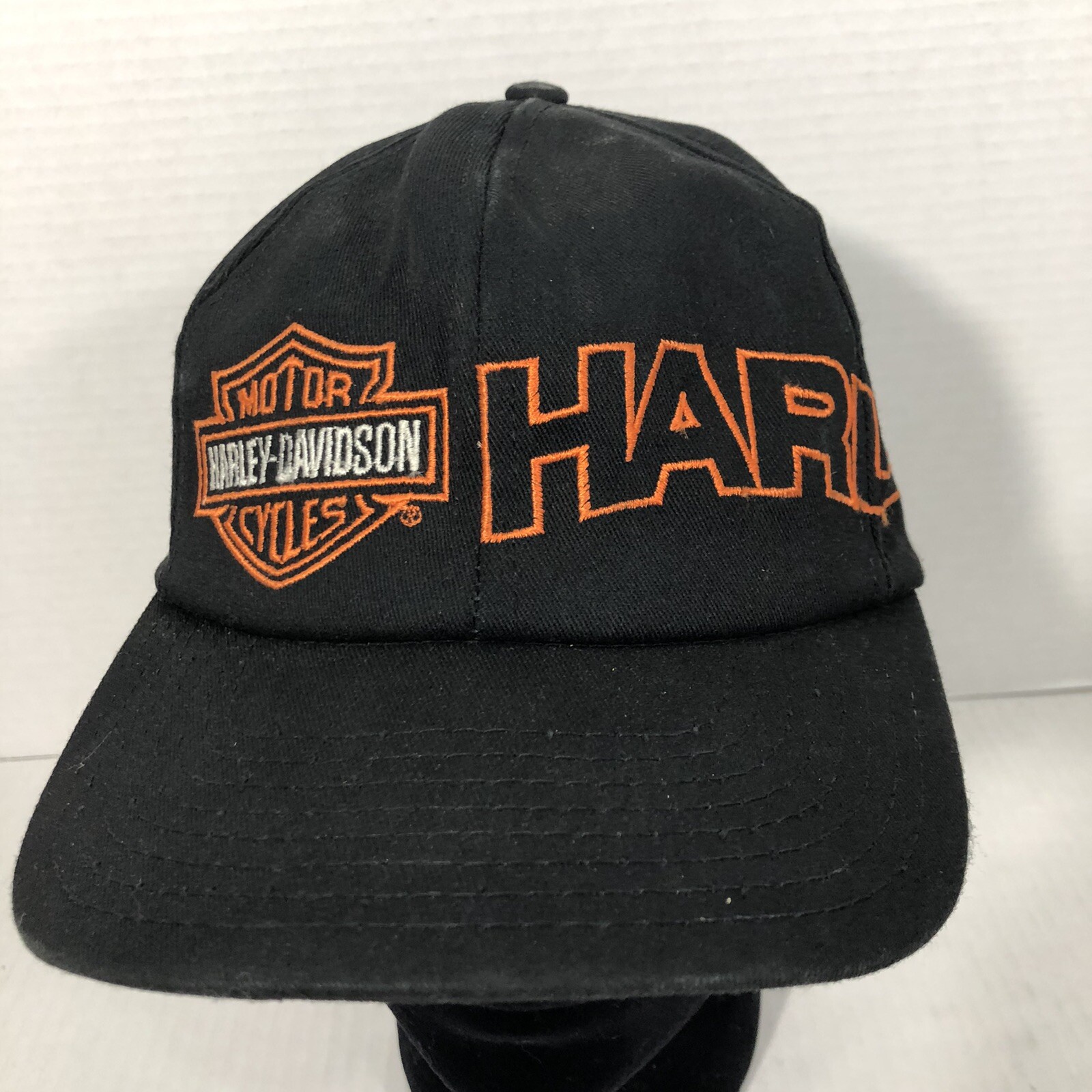 Vtg Harley Davidson Mens Snapback Hat Embroidered Emb… - Gem