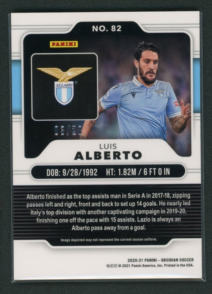 2020-21 LUIS ALBERTO 03/28 PANINI OBSIDIAN | eBay