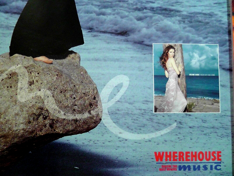 Celine Dion 24 X 24 Inch Original Promo Poster Very Rare Wherehouse ...