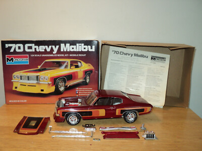 Monogram 1:24 1970 Chevy Chevelle Malibu Street Machine Model Kit Built ...