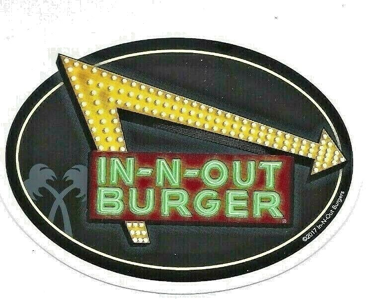 New IN N OUT BURGER NEON LIGHTS Bumper Sticker | eBay