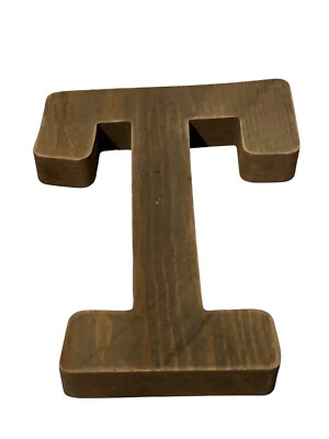 Hobby Lobby Wooden Letter T - Wall Home House Decor Craft | eBay