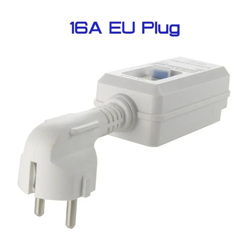 220V 240V 16A EU Plug GFCI Safety RCD Leakage Socket Adaptor Cutout ...