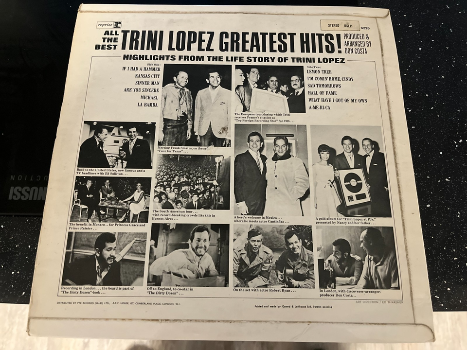 60s Trini Lopez LP/Vinyl Record Bundle..Singer.. | eBay UK