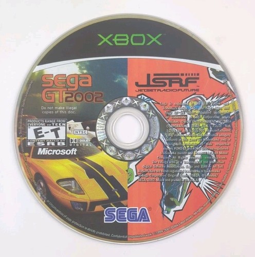 Sega GT 2002 & JSRF Original Xbox GAME DISC ONLY TESTED & Working Combo ...
