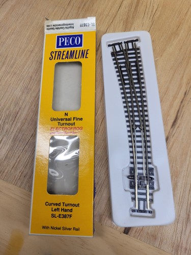 Peco N Gauge Code 55 Slim Turnout Right 10° | eBay