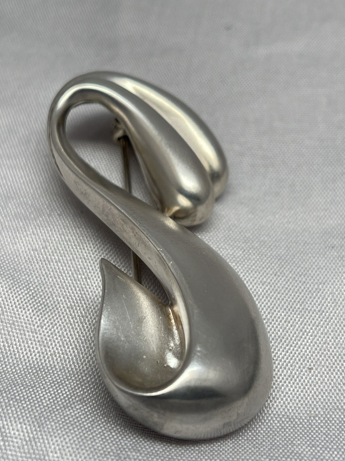 vintage Charles Krypell Sterling Silver Pin Brooch - Gem