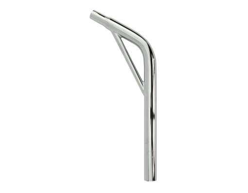 LAY BACK SEAT POST W/Support 27.2mm Black or Chrome MTB BMX Cruiser ...
