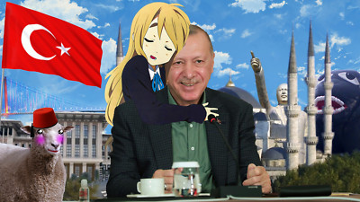 Anime Girls Tayyip Erdo An UwU Turkroach Gaming Mat Desk 45602 | eBay