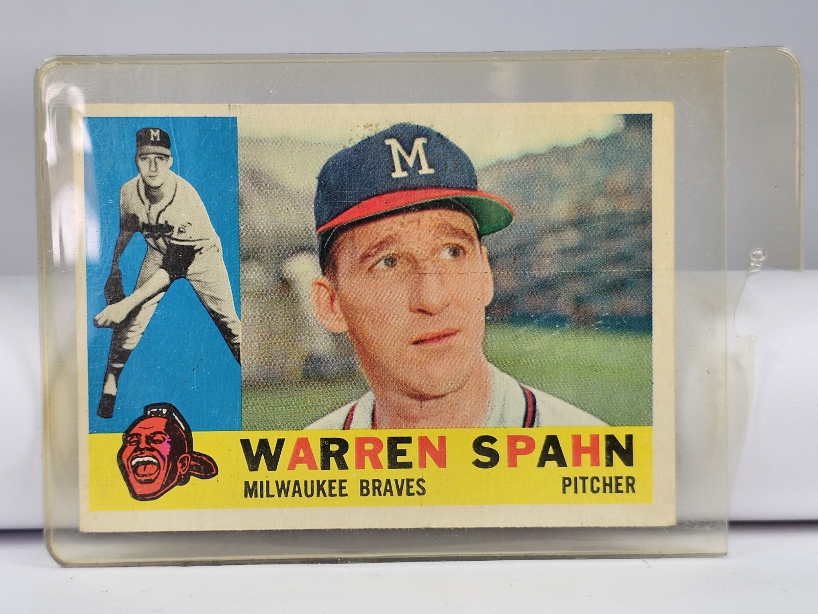 Near Mint 1960 Topps - #445 Warren Spahn Baseball Card | eBay