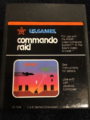 Commando Raid (Atari 2600, 1982, VC 1004, U.S. Games) Tested Game ...