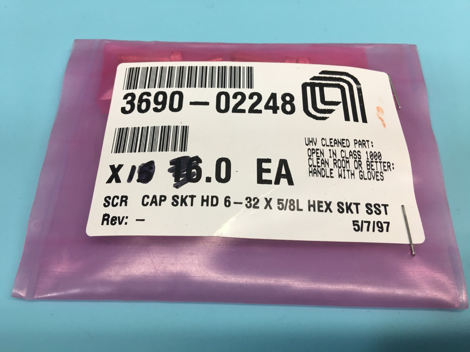 AMAT 3690-02248 SCR CAP SKT HD 6-32 X 5/8L HEX SKT SST, 117656 | eBay