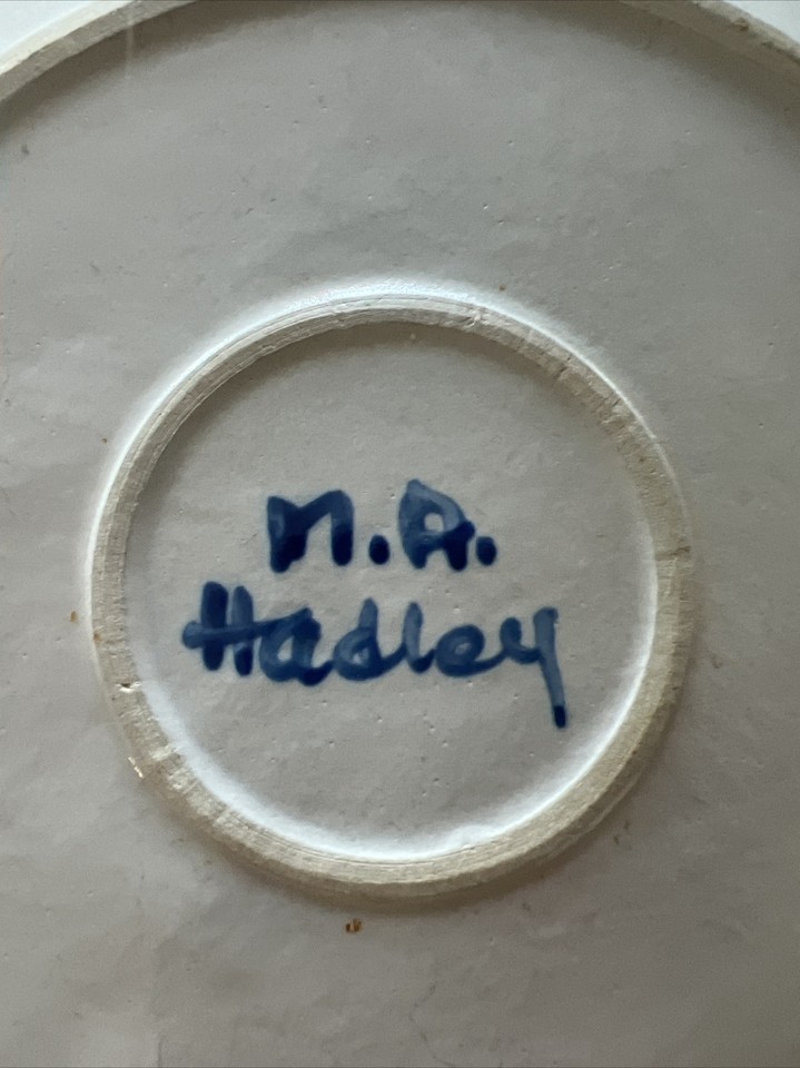 MA Hadley Stoneware 11” Dinner Plate Spring Chicken Artist Signed ...