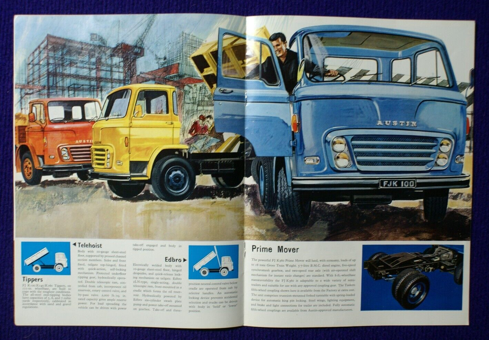 AUSTIN FJ ARTHUR ALSOP LTD TRUCK LORRY CHASSIS SPECIFICATION BROCHURE ...