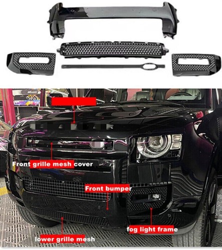 5PCs Fits for Defender 110 90 2020-2023 Front Grille Bumper Fog Light ...