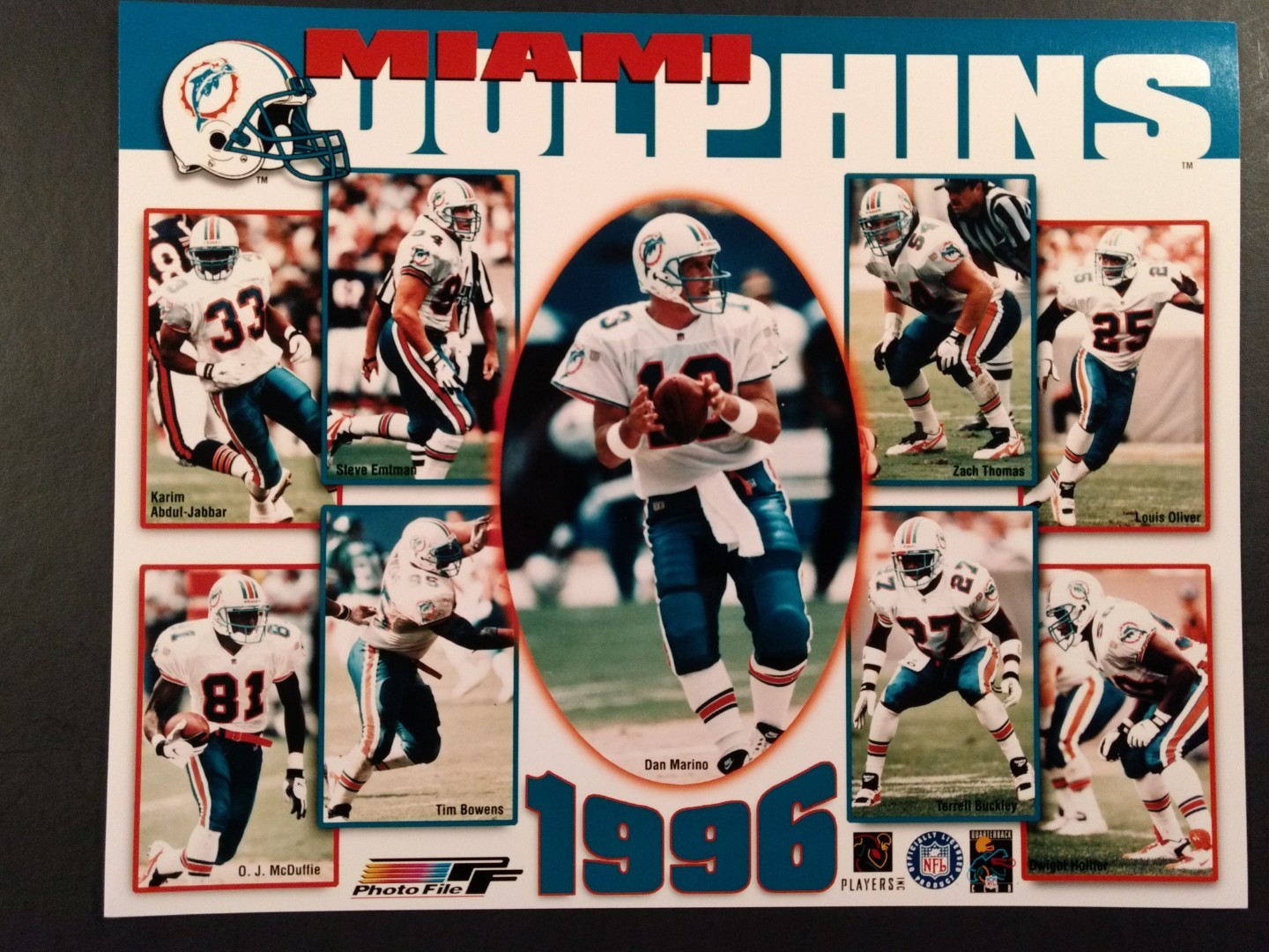 1996 MIAMI DOLPHINS Team Composite 8x10 Photo | eBay