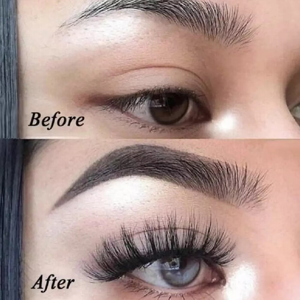 Natural Fake Eyelashes Before And After