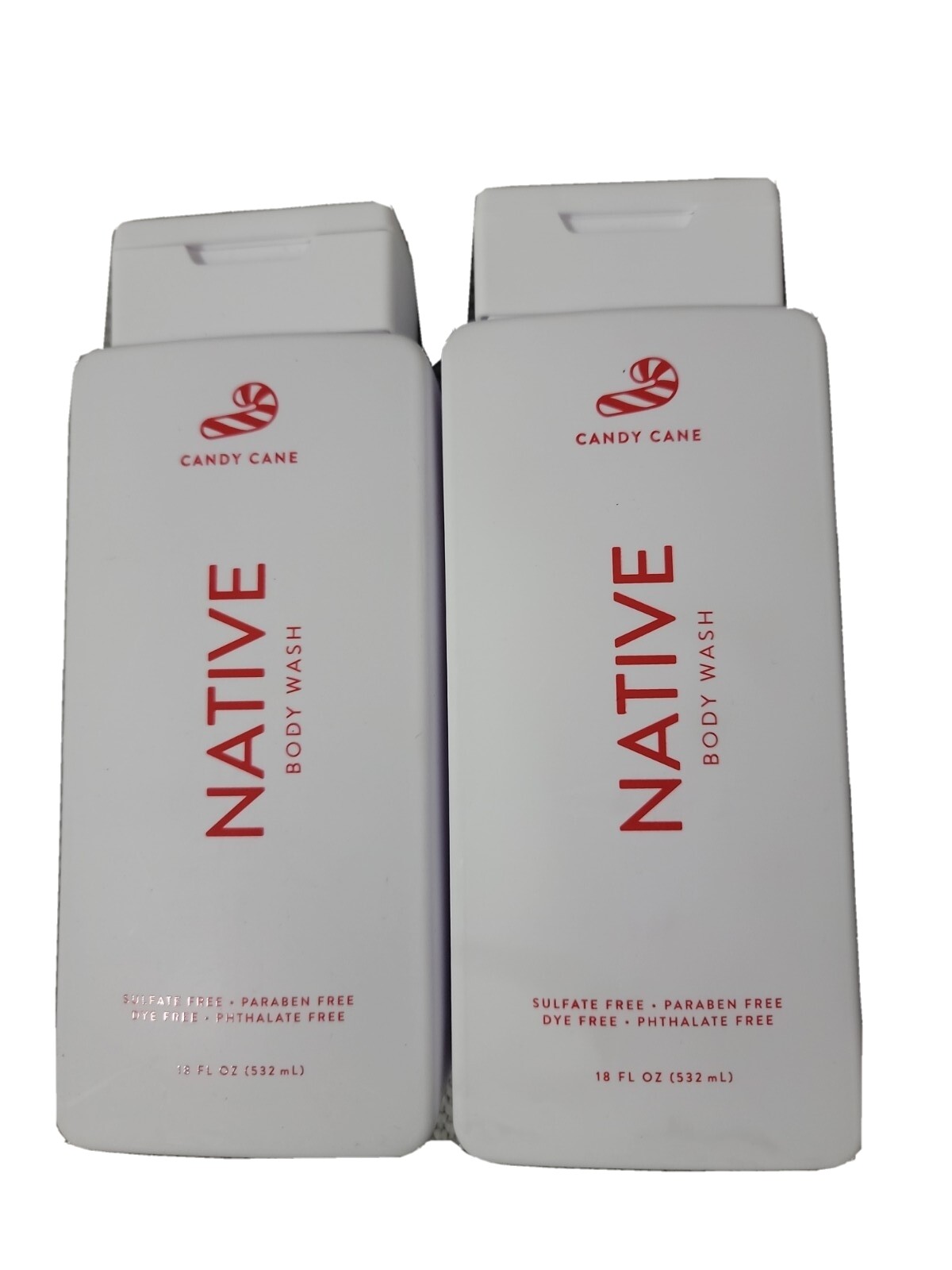 Lot Of 2 New Native Candy Cane Body Wash 18 oz Seasonal Limited Peppermint | eBay