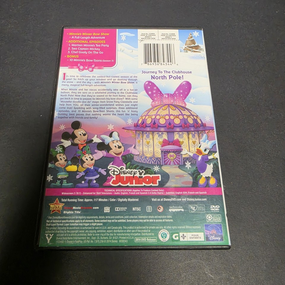 Mickey Mouse Clubhouse: Minnie's Winter Bow Show - DVD - GOOD ...